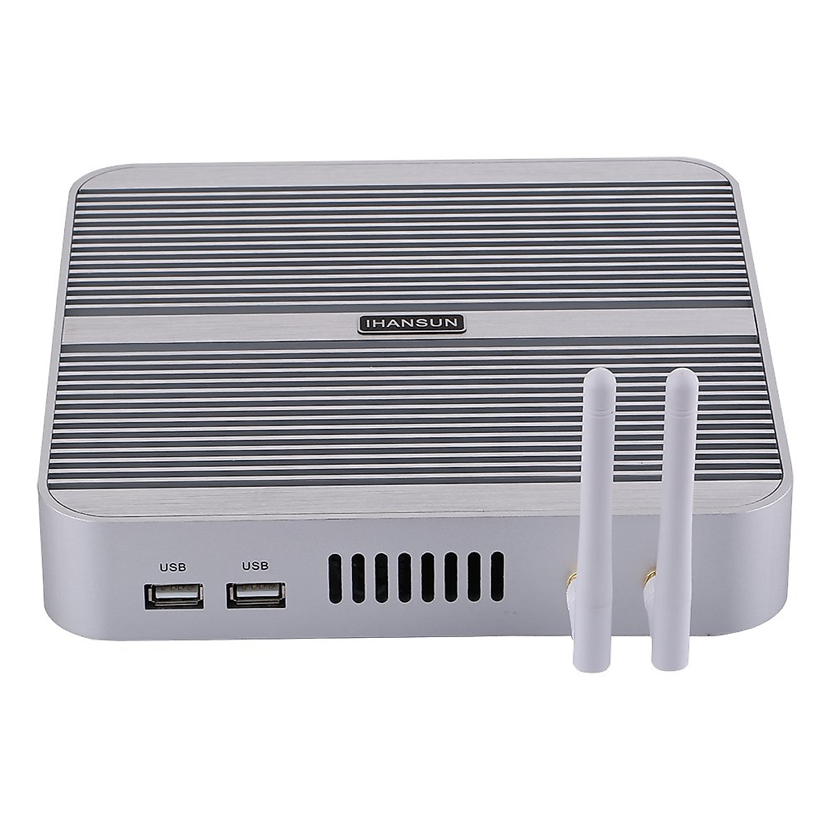 HUNSN Fanless Mini PC, Desktop Computer, HTPC, Kodi Box, Intel I3 7167U, Windows 11 pro or Linux Ubuntu, BM01, VGA, HDMI, 4 x USB3.0, 2 x USB2.0, LAN, 8G RAM 256G SSD