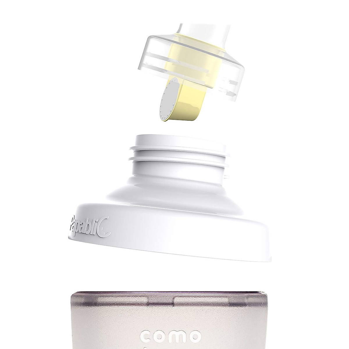 Papablic Direct Pump Bottle Adapter for Medela, Ameda Breastpumps to Use with Comotomo Baby Bottle, 2 Pack