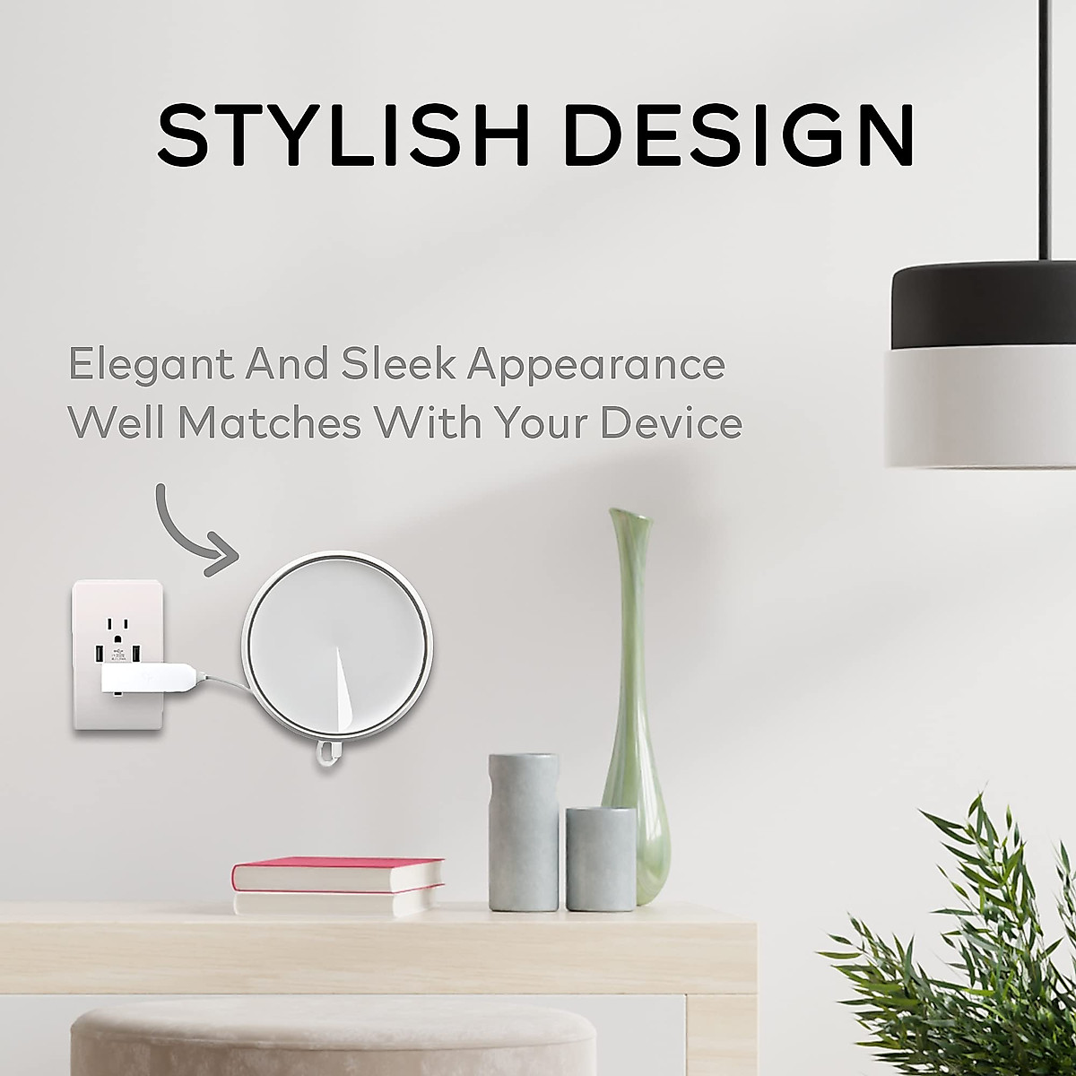 Bangcheer - Cable Organizer for Whole WiFi Booster, Home WiFi Mesh System for Tp Link Deco x20 and x60, Easy-to-Install Wall Mounted Holder for WiFi Booster, White, Pack of 3