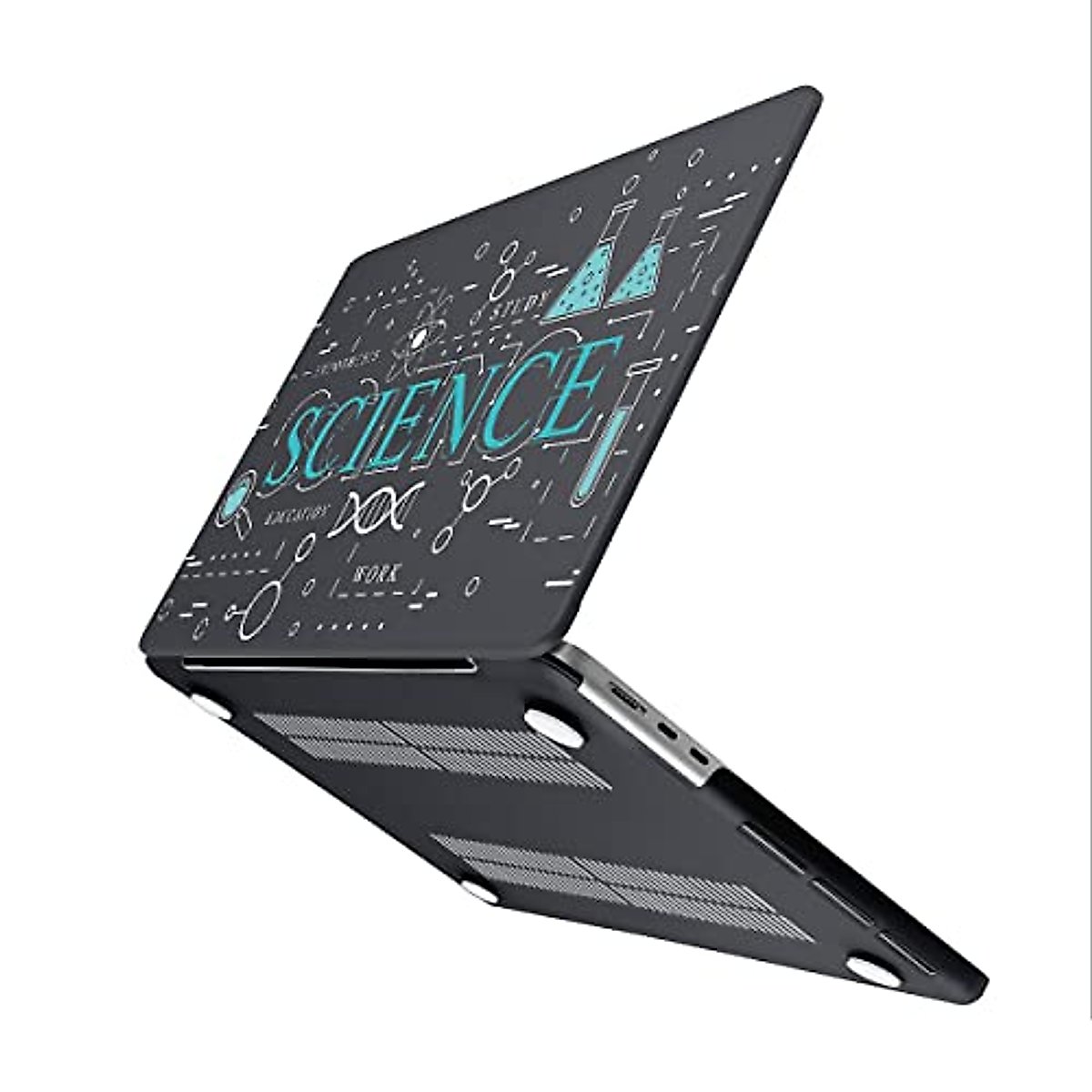 Batianda Case for 15-inch MacBook Air 2024 M3 2023 M2 Chip Model A3114/A2941, Unique Designed Protective Plastic Hardshell & Keyboard Cover & OTG Adapter -Durable Scratch-Resistant, Science