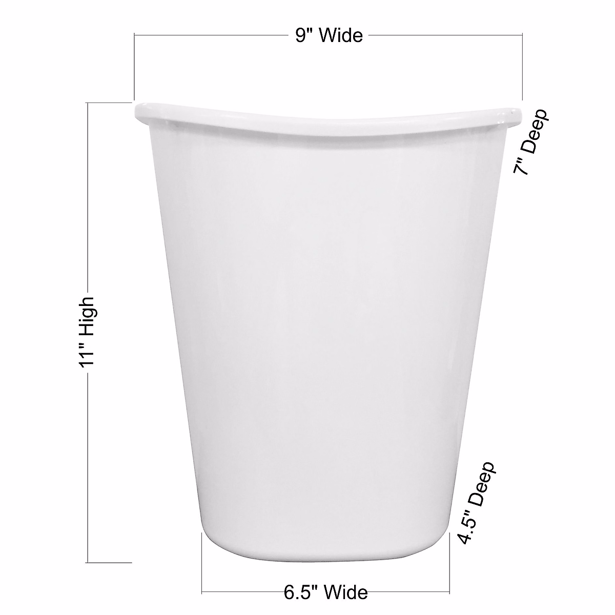 RNK Shops Personalized Giraffe Print Waste Basket - Double Sided (White)