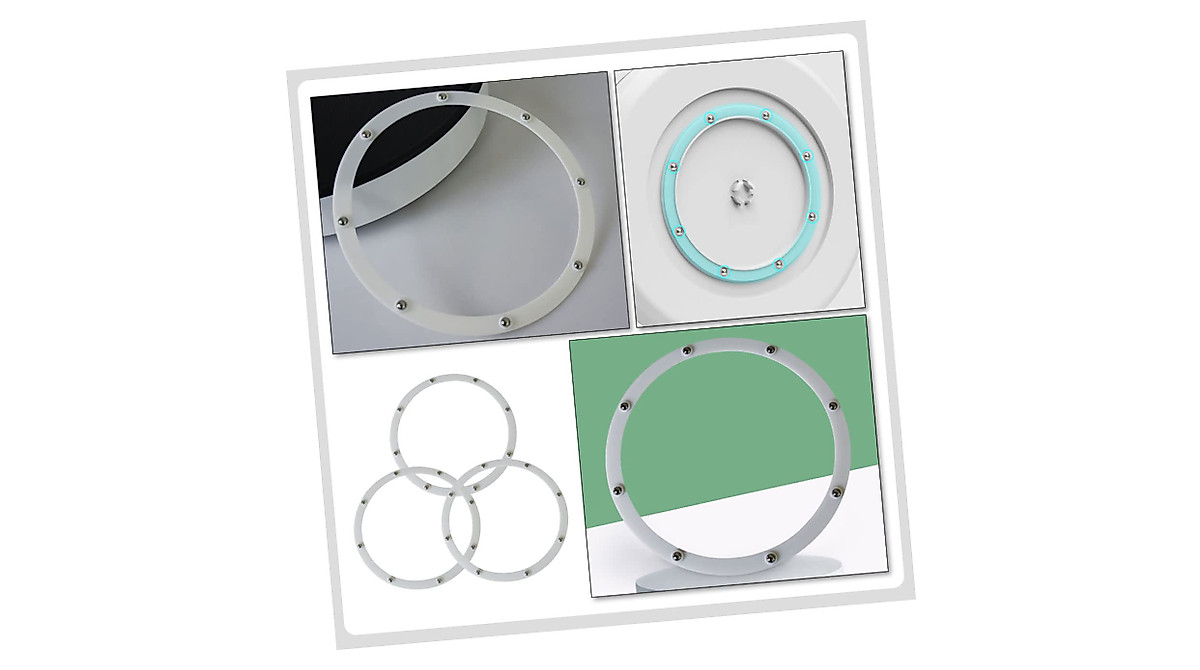 Veemoon Steel Ball Turntable Ring Set for Display and Organization
