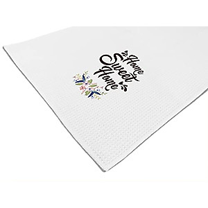 Home Sweet Home Flowers Tea Towel Kitchen Towels Dishcloths Hand Towels,Housewarming Towels Kitchen Towels Dish Towels Hand Towels,Gifts for New House New Apartment Women Men Families