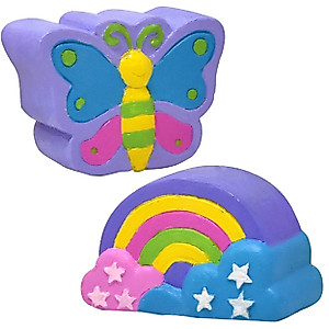 Number 1 in Gadgets Decorate Your Own Figurines, Paint Your Own Kids Set - Includes Six Figurines, Paint Brush, Six Pots of Paint