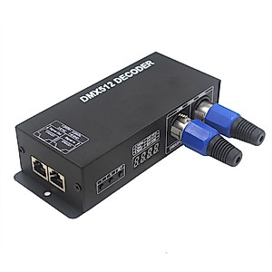 JOYLIT DMX512 Decorder LED Controller 3 Channels 3X8A 288W Digital Display DC 12V-24V for RGB 5050 3528 LED Strip Light