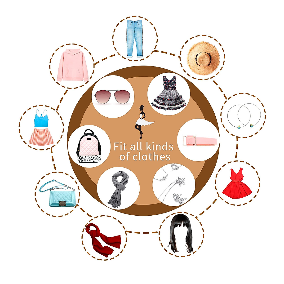 Epetlover Female Full Body Mannequin 69 Inches Dress Form Manikin Adjustable Posture Realistic Display Dress Model with Turnable Head, Metal Base