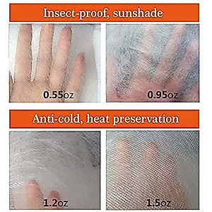 Agfabric Plant Covers Freeze Protection 72"x72"x12" 0.9oz Freeze Cloths for Plants,Plant Frost Protection Covers Drawstring Bags Shrub Jacket,White