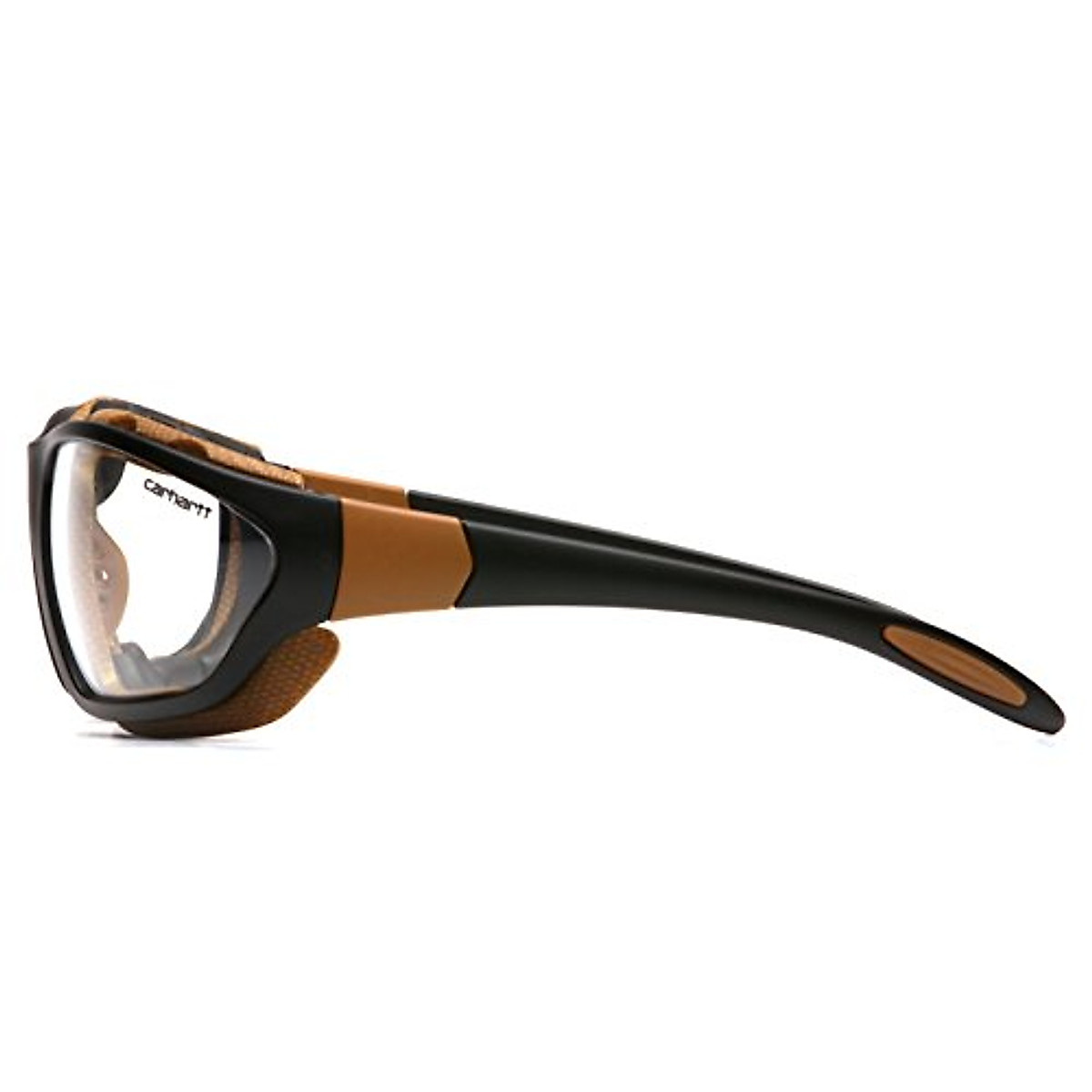 Carhartt Carthage Safety Eyewear with Vented Foam Carriage, Clear Anti-fog Lens