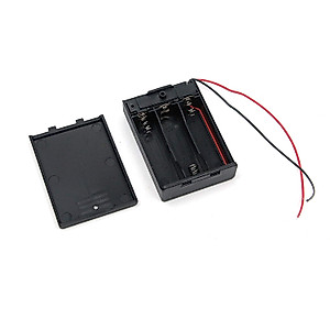 MY MIRONEY 3 x1.5V AA Battery Holder with ON/Off Switch Plastic Battery Holder Case Battery Box Pack of 5