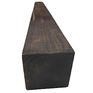 Single Piece of African Blackwood, Turning Wood Blanks 1-1/2" x 1-1/2" x 12"