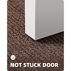Color G Dark Brown Door Mats Indoor, 24"x36" Front Door Mat Indoor Door Rugs for Entryway Indoor, Absorbent Inside Door Mats, Non Slip Washable Low-Profile Entry Rugs for Inside House 2x3