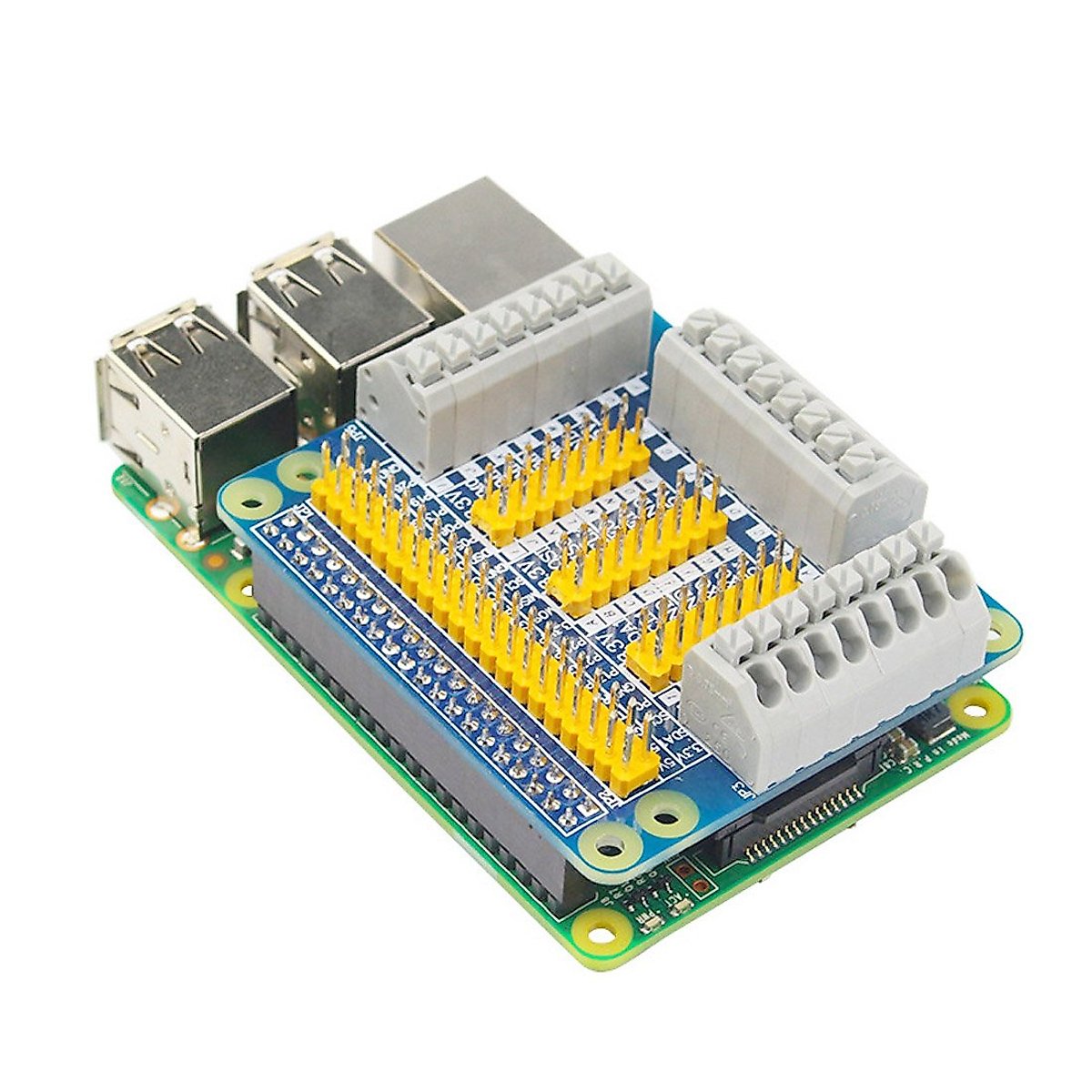 HiLetgo GPIO Expansion Board Shield for Raspberry PI 4B/3B+ with Screws