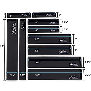 Chef’s Knife Roll (14 slots) and 10 Piece Knife Guards Bundle. Knife Bag Holds 10 Knives PLUS Meat Cleaver and Zippered Pouch. Knives Sheaths are Durable, Non-BPA, and Felt-Lined. Knives Not Included