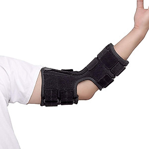 fibee Elbow Brace for Ulnar Nerve Entrapment,Cubital Tunnel Brace for Sleeping,Adjustable Elbow Immobilizer for Tendonitis,Arthritis and Pain Relief,Elbow Stabilizer Brace for Men and Women(L/XL)