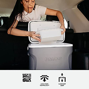 Igloo Thermoelectric Iceless 28-40 Qt Electric Plug-in 12V Coolers, 28 Qt Hot/Cold Grey