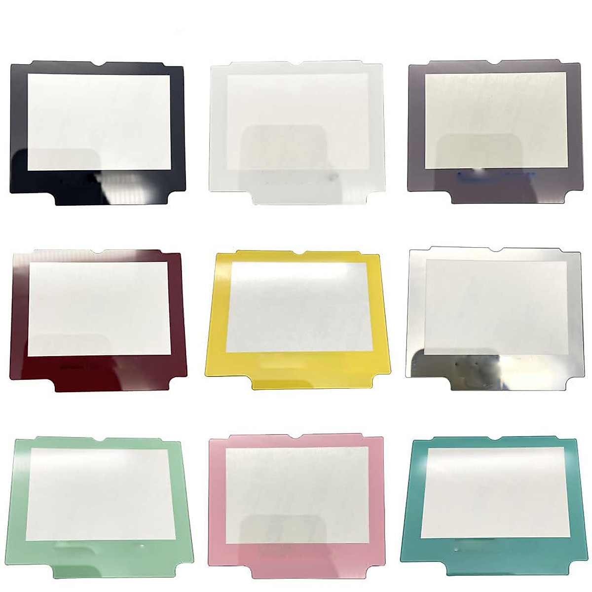 Glass Screen Lens Protector For Gameboy Advance SP GBA SP Glass Mirror Replacement (Lake Blue)