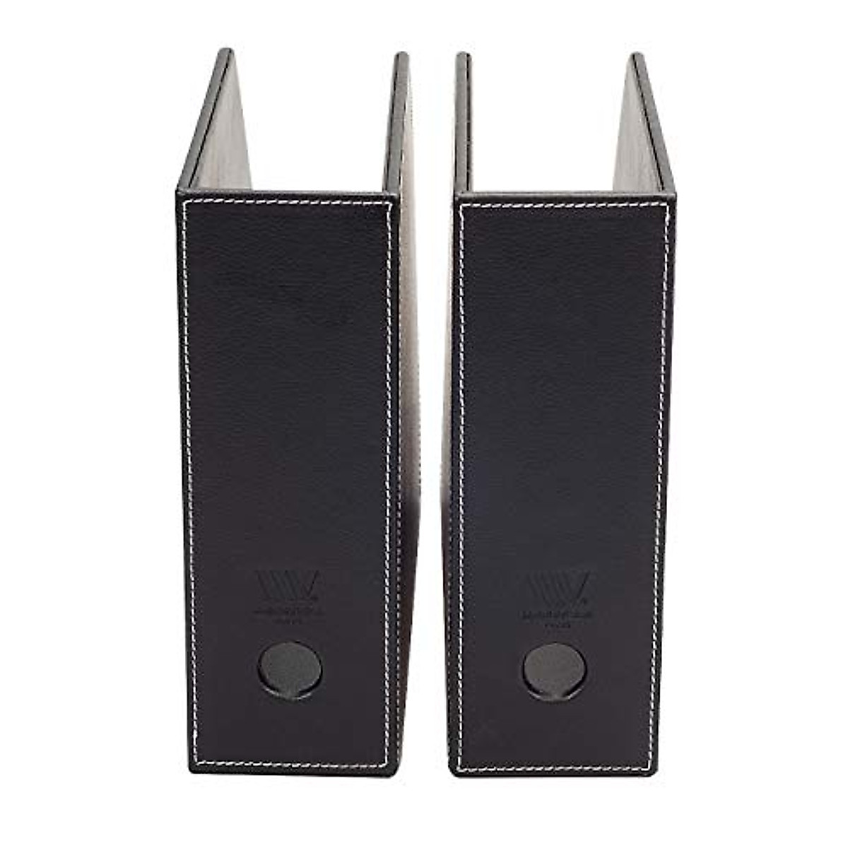 MobileVision Executive PU Leather Vertical File Folder Holder & Office Product Organizer, Store Files, Magazines, Notepads, Books and more, 2 Pack Combo Set