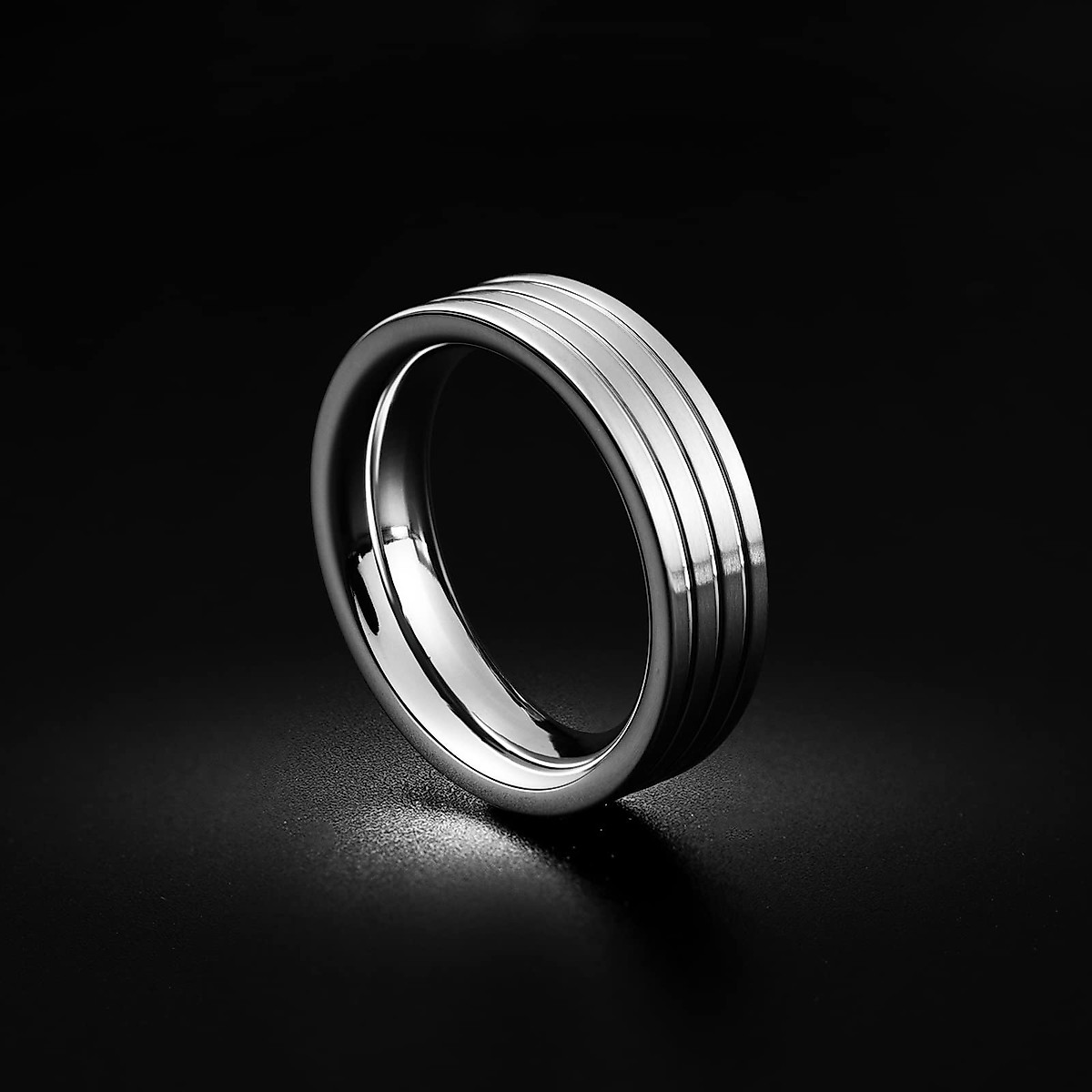 KULUZE Original Designer Genuine Titanium Fashion Men and women Ring Comfort Fit Sizes 6#-12# Unisex Adult Jewellery Accessories (7#21mm*5mm)…
