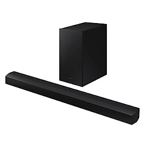 Samsung HW-B450/ZP Bluetooth 2.1-Channel Dolby Audio/DTS 33.8-in. Sound Bar, with Wireless Subwoofer, Black