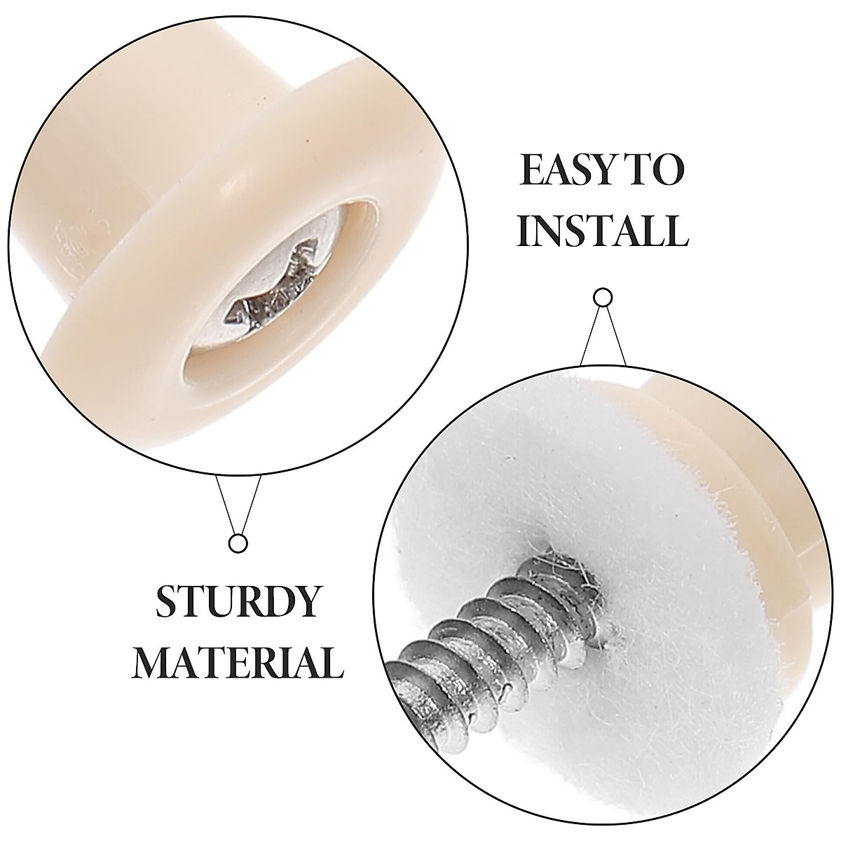 SUPVOX 2pcs Guitar Strap Lock Buttons Mushroom Head Non Slip for Electric Acoustic Guitar Bass Parts Accessories ()