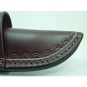 Leather Sheath for Rat 3 or Esse 3 Horizontal CrossDraw Made of 9 oz Leather. The Sheath is Dark Brown and can be Worn on The Left or Right Hand Side. Sheath Only.