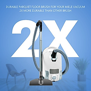 KEEPOW Parquet Twister Floor Brush SBB 300-3 for Miele Vacuum Cleaner, Vacuum Attachments Replacement for Miele