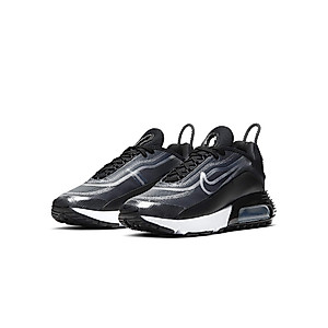 Nike Womens Air Max 2090 Running Trainers CK2612 Sneakers Shoes (UK 5.5 US 8 EU 39, Black White Silver 002)