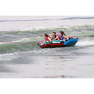 Airhead Griffin 3, 1-3 Rider Towable Tube for Boating,blue