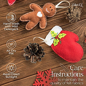 FabricLA Acrylic Felt Fabric - 72" Inch Wide 1.6mm Thick Non-Stiff Felt by The Yard - Use Felt Sheets for Sewing, Cushion, Padding, DIY Arts & Crafts - Black Fabric, 1 Yard