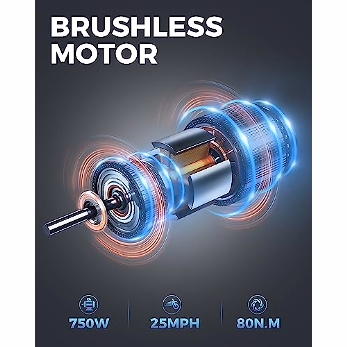 Mukkpet Suburban 750W Electric Bike for Adults 26'' * 4.0 All Terrain Tire Electric Mountain Bikes 48V 15AH BMS Removable Lithium Battery Electric Bicycle Shimano 7-Speed Electric Bike, Standard…