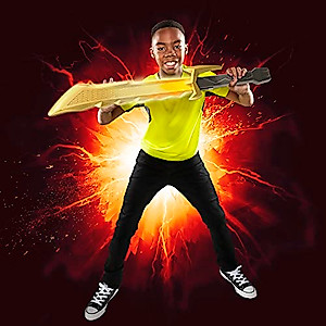 Power Rangers Dino Fury Megafury Saber, Toy Sword with Motion-Activated Light and Sound FX, Superhero Toys, Interactive Toys for 5 Year Old Boys and Girls and Up