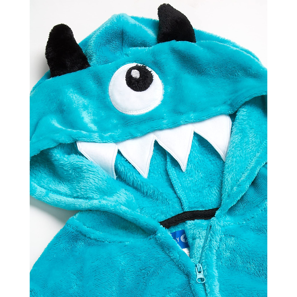 ONLY BOYS Bathrobe - Plush Fleece Bathrobe: Sharks, Cyclops, Dinosaurs, Bears (2T-14), Size 8-10, Brontes Teel