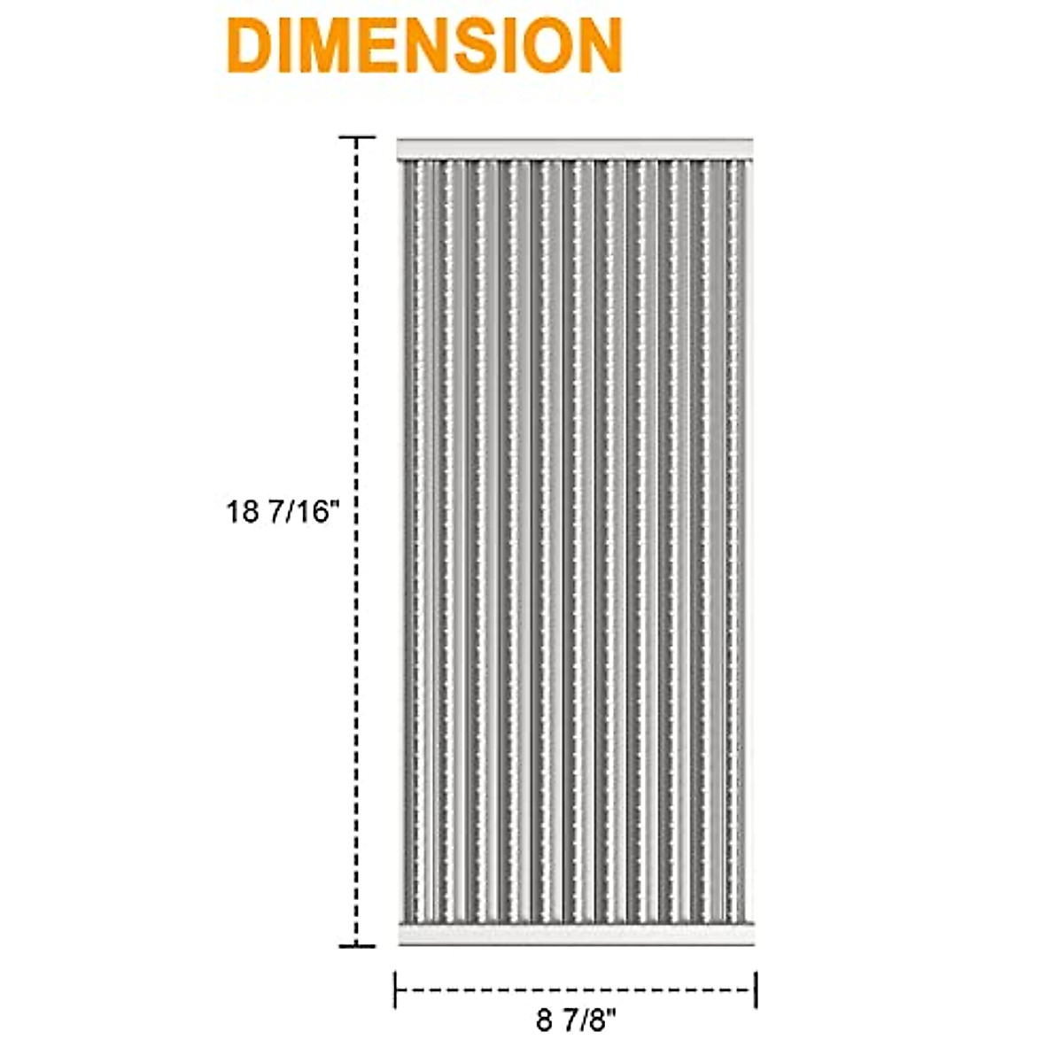DcYourHome Stainless Steel Emitter Plates Replacement for Charbroil Commercial Tru-Infrared 463241013 463268008 463247009 463246909 463243911 463241313 463241314 463247109 466241313 Grill Parts,3-Pack