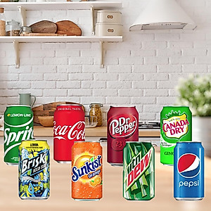 Soft Drink Assortment Variety: Cola, Pepsi, Sprite, Mountain Dew, Dr. Pepper, Brisk Iced Tea, Canada Dry Ginger Ale, Sunkist - 12 Fl Oz cans (18 Pack) Soda, Pop Restock Kit