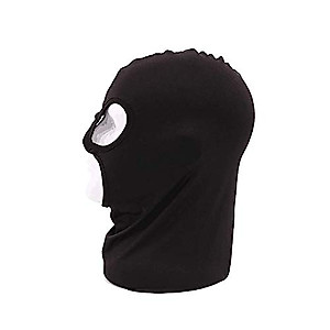 WYSUMMER 3 Hole Full Face Mask, Women Men Thin Balaclava Face Mask for Motorcycle Bike Hunting Cycling Cap Ski (Black)