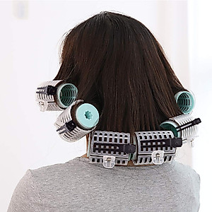 choicbaby 120pcs Double Prong Curl Clips, 1.8' Stainless Steel Hair Clips for Hair Bow, Great Pin Curl Clip, Hair Salon Barber (Black, 1.8 inches, 4.5 cm)