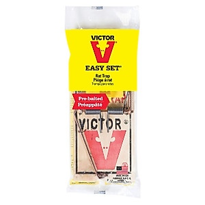 Victor M205 Easy Set Plastic Pedal Sustainably Sourced FSC Wood Humane Snap Rat Trap