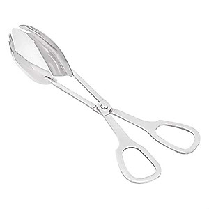 AmazonCommercial Stainless Steel Salad Tongs
