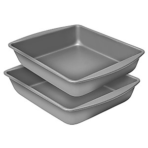 G & S Metal Products Company Baker Eze 9" Square Cake Pan, Set of 2