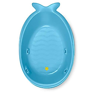 Skip Hop Infant Bath Tub 3-Stage Grow With Baby Smart Sling MOBY Bathtub Blue Age 0+