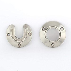 1-5/16 in. Heavy-Duty Brushed Nickel Closet Pole Sockets (2-Pack)