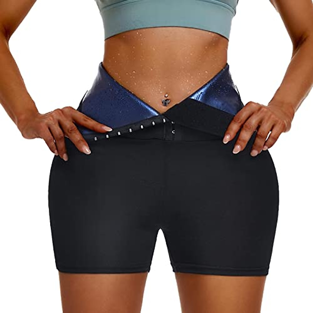 HSSDH Yoga Shorts for Women with Pockets 8"/5" Biker Shorts for Women High Waisted Workout Shorts Compression Running Shorts#aal221223- *768-mens Stocking Stuffers Blue