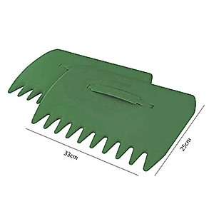 FOLOU 1 Pair Garden and Yard Leaf Scoops Hand Rakes, Large Sized, Multiple Use for Leaves, Lawn Debris and Trash Pick Up Good Use