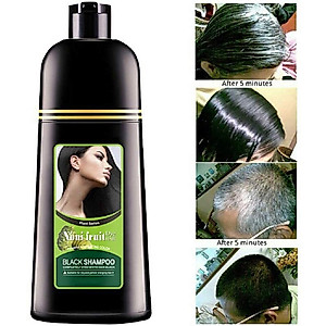 TIFALEX Organic Natural Fast Hair Dye Only 5 Minutes Noni Plant Black Shampoo