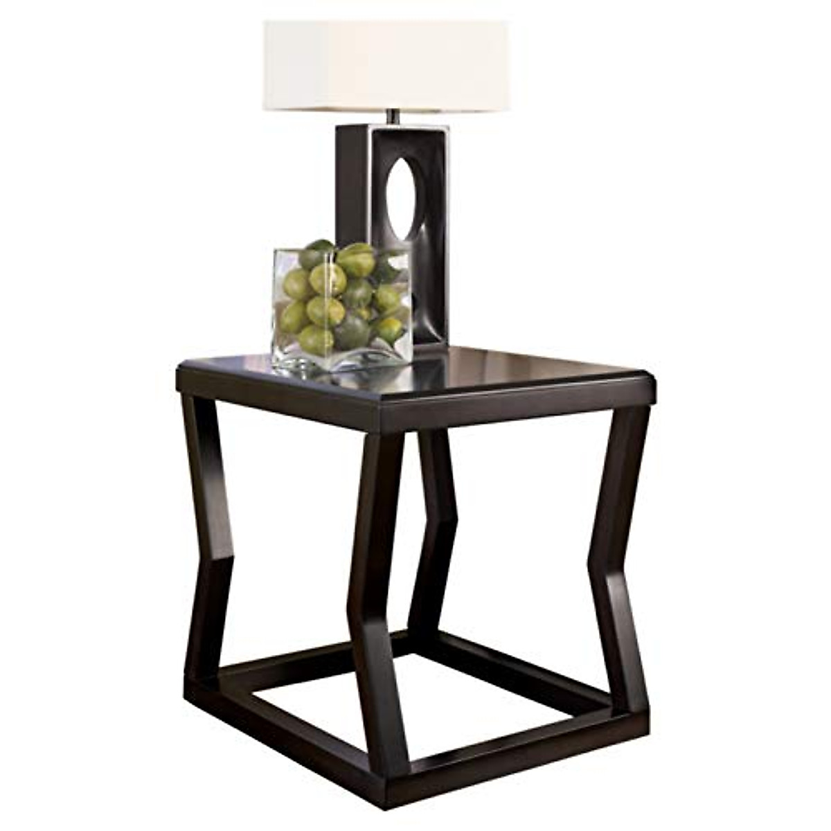 Signature Design by Ashley T592-3 End Table, 30.25" W x 25.50" D x7.00 H, Brown