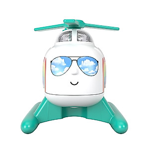 THOMAS & FRIENDS Fisher-Price GYV67 Rainbow Harold Push-Along Toy Helicopter for Preschool Kids Ages 3 Years and Up, Multicolor, 4.0 cm*4.0 cm*8.5 cm