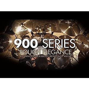 Paiste 900 Series Odd Medium Cymbal Set Extended with Free 17" Crash