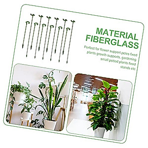 Succulants 20pcs Border Ring Trellis Lily Support Plant Tools Stem Amaryllis Fiberglass Fruits Hydrangea Orchid/Single Holders Stand Outdoor Rack Stake Rose Bonsai Flowers Vine