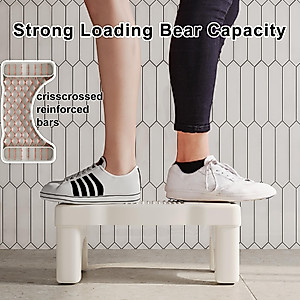 Premium Toilet Stool Squat for Adults, Non-Slip Squatting Poop Stool for Bathroom, Sturdy Pooping Stool, Toilet Step Stool for Kids/Toddlers, 7 Inch Potty Foot Stool, US Patented