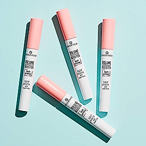 essence | Volume Booster Lash Primer Mascara | Infused with Mango Butter and Acai Oil for Nurtured Lashes | Conditioning Mascara Primer | White | Vegan | Paraben & Cruelty Free (Pack of 1)